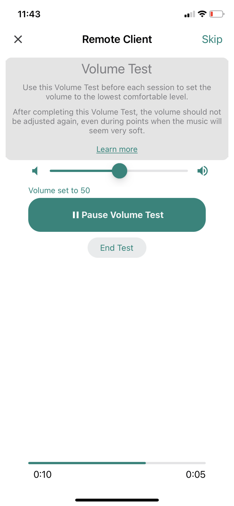 What is the Volume Test?